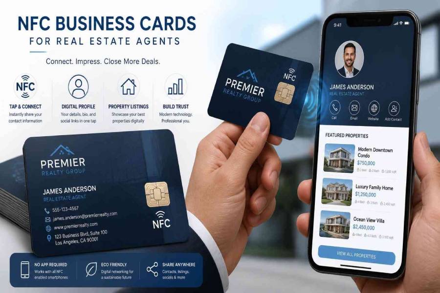 How NFC Business Cards Help Real Estate Agents - Luxury Business Cards AU